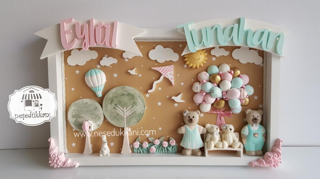 ÇOCUK ODASI PANOSU-23(30X50X5CM)KOKULUTAŞ - Neşedükkanı